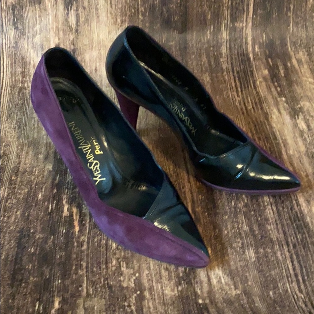 Yves Saint Laurent Color Block Heels - Gem